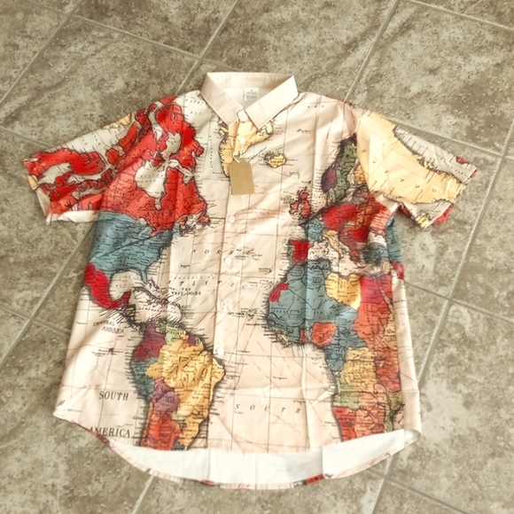 Shirts | Xl Mens World Map Shirt | Poshmark